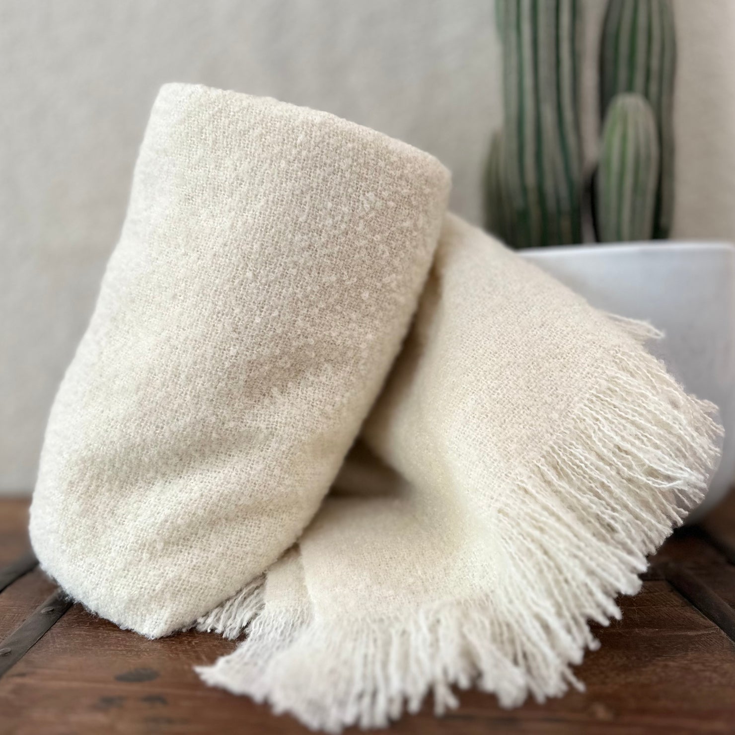 100% Wool Throw | Snow – Unique Boutique Homeware & Gifts Online - Lusso NZ